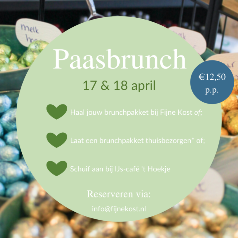 Reserveren Paasbrunch - Fijne Kost